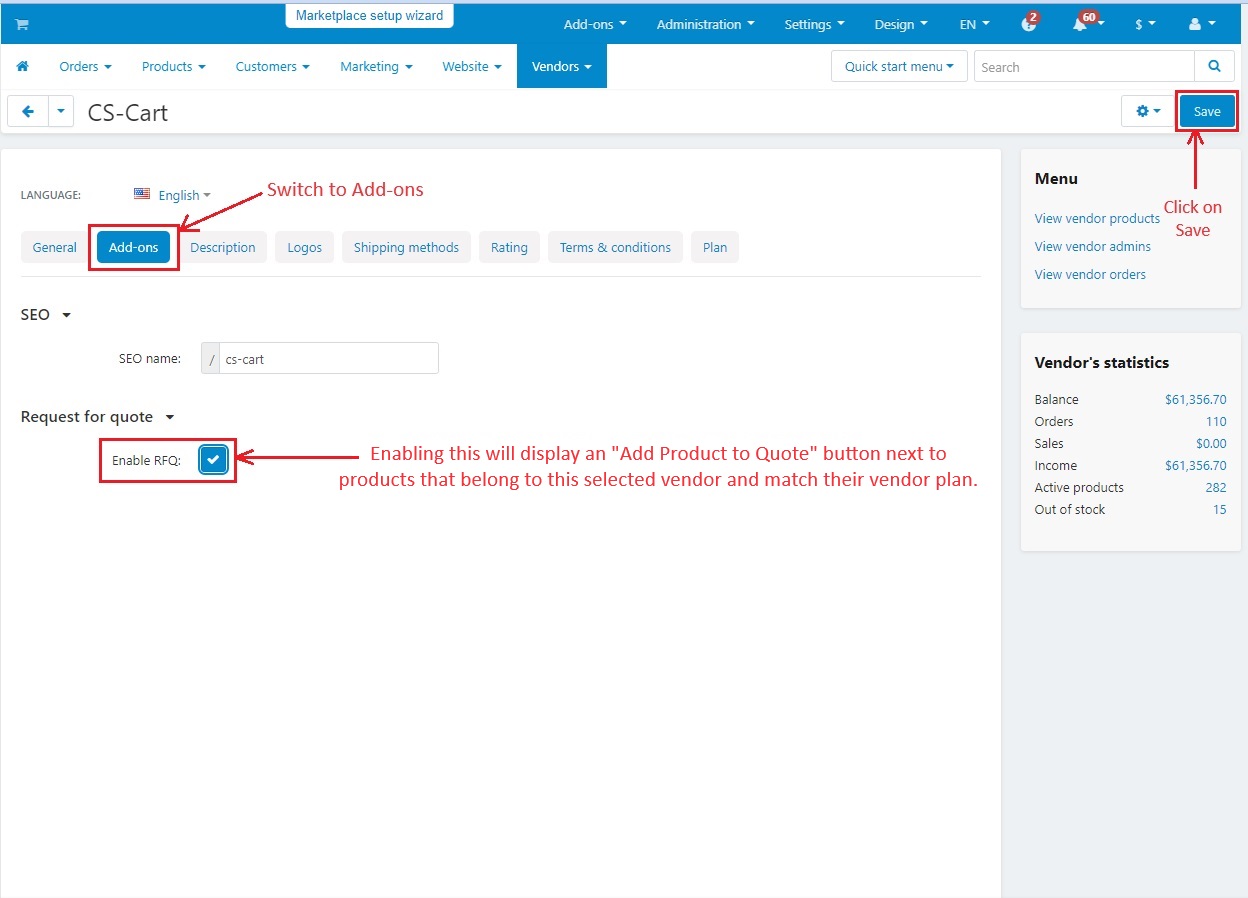 CS-Cart Request For Quotation